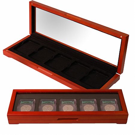 Coin Box - Five Slab, Coin Display Cases