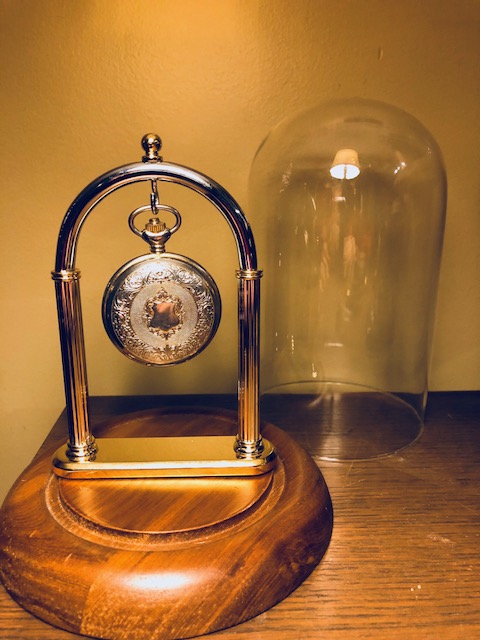 Pocket Watch Display Dome - 4" x 7" with Brass Full Arch Stand, Pocket ...