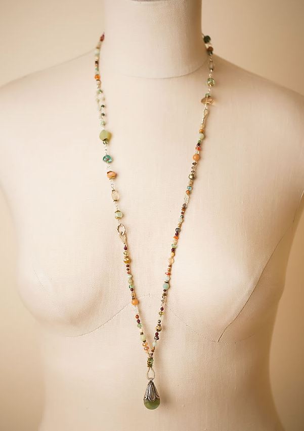 Anne Vaughan Designs - Gentle Breeze 31" Tibetan Focal Necklace, Anne ...