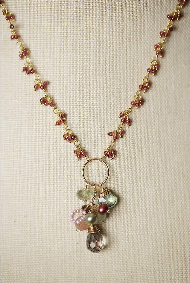 Anne Vaughan Designs - Gumdrop Fancy Garnet Gemstone Necklace, Anne ...